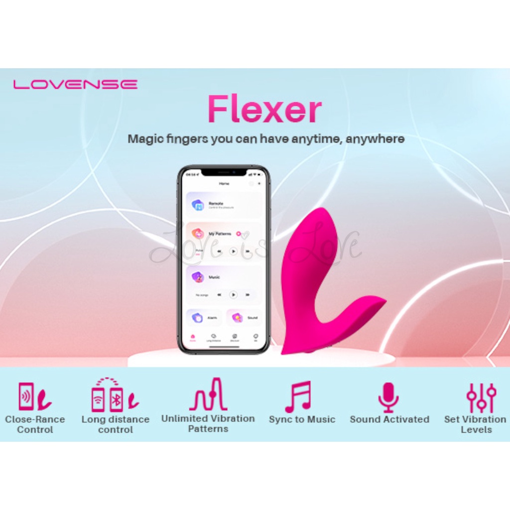 Lovense Flexer Insertable App-Controlled Dual Panties Vibrator | Shopee Singapore