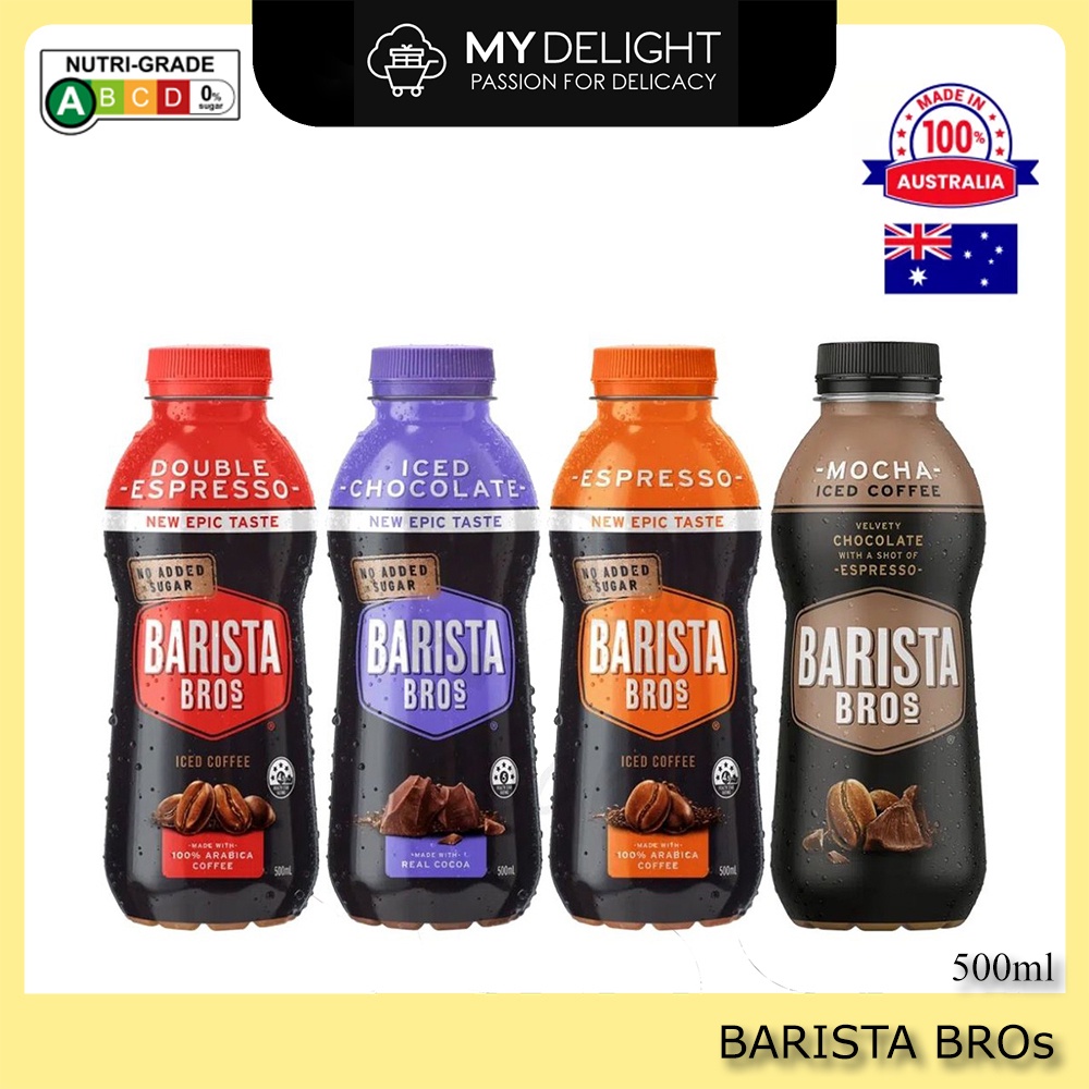 (500ml) Barista Bros Iced Chocolate Mocha Double Espresso Flavoured ...