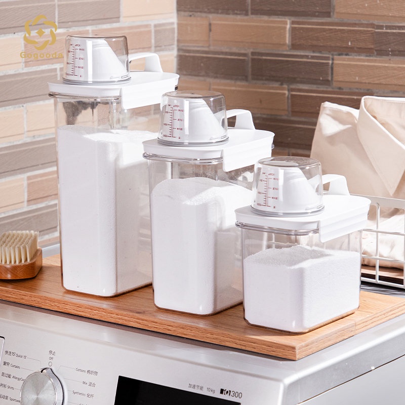 Airtight Laundry Detergent Powder Storage Box washing Powder Container ...
