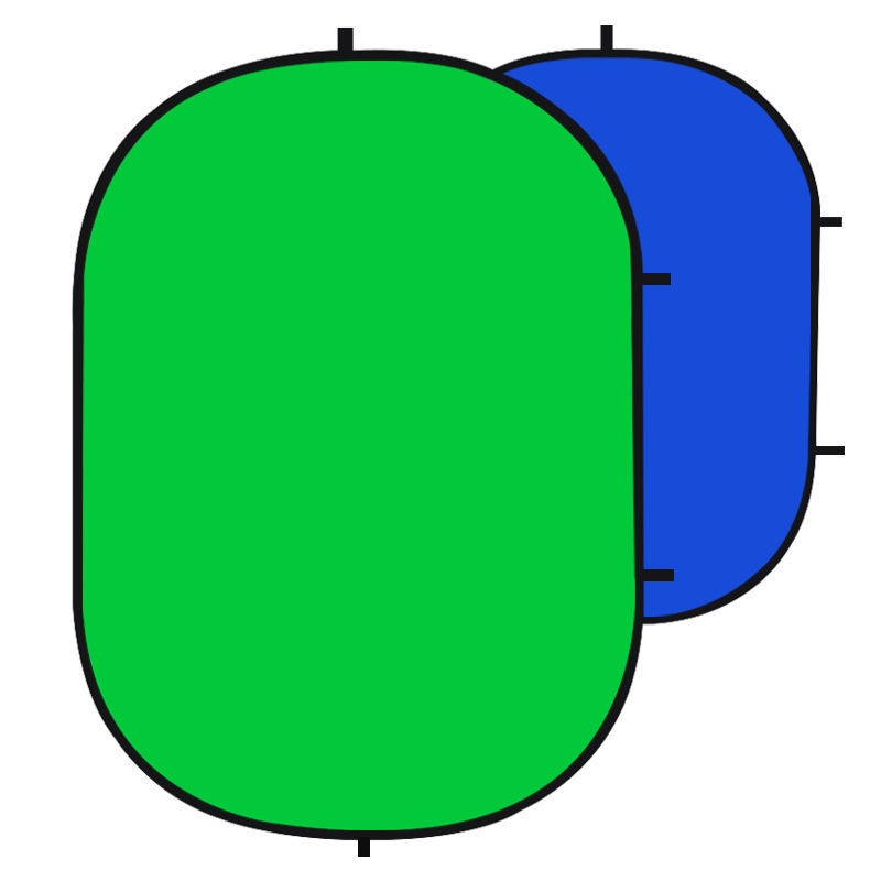 Green Cloth Backgroundfor ImageShooting Portable Folding Cutout Blue ...