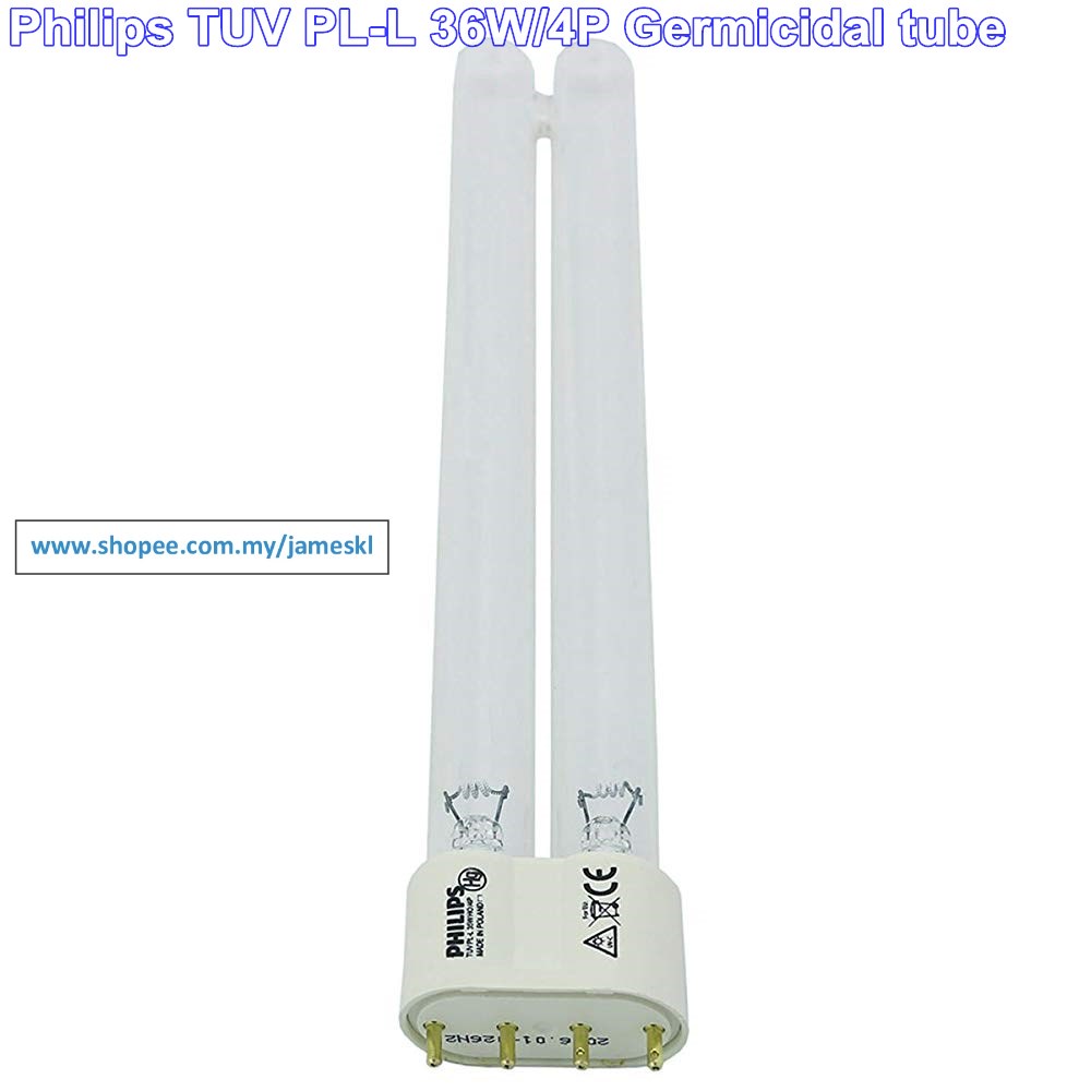 Philips TUV PL-L 36W/4P Germicidal Tube (UVC Transparent tube) | Shopee ...