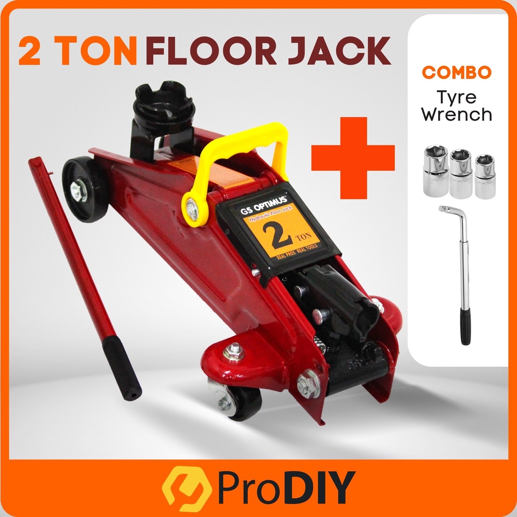 PRODIY Car Jack 2 Ton Floor Jack 2 Ton Car Tyre Wrench Jek Kereta Jack ...
