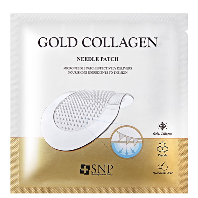 SNP Gold Collagen Needle Patch (4 pouches) Expiry date: 2026.09 ...