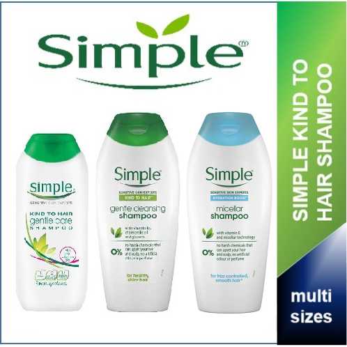 Simple Sensitive Skin Shampoo & Conditioner - Kind to Hair | Shopee ...