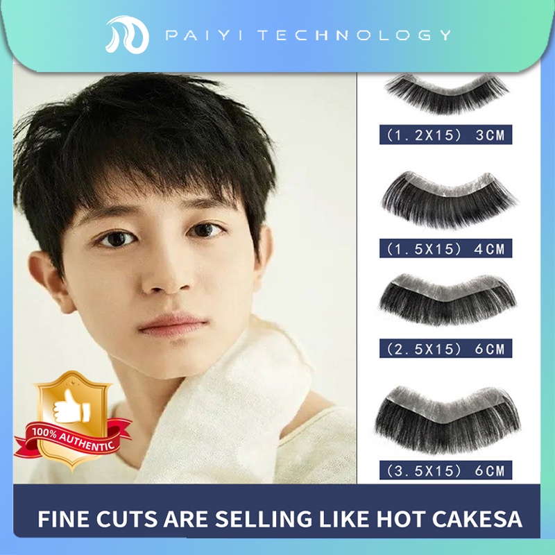 hair wig for men Hairline Wig Sticker Forehead Real Hair Replacement ...
