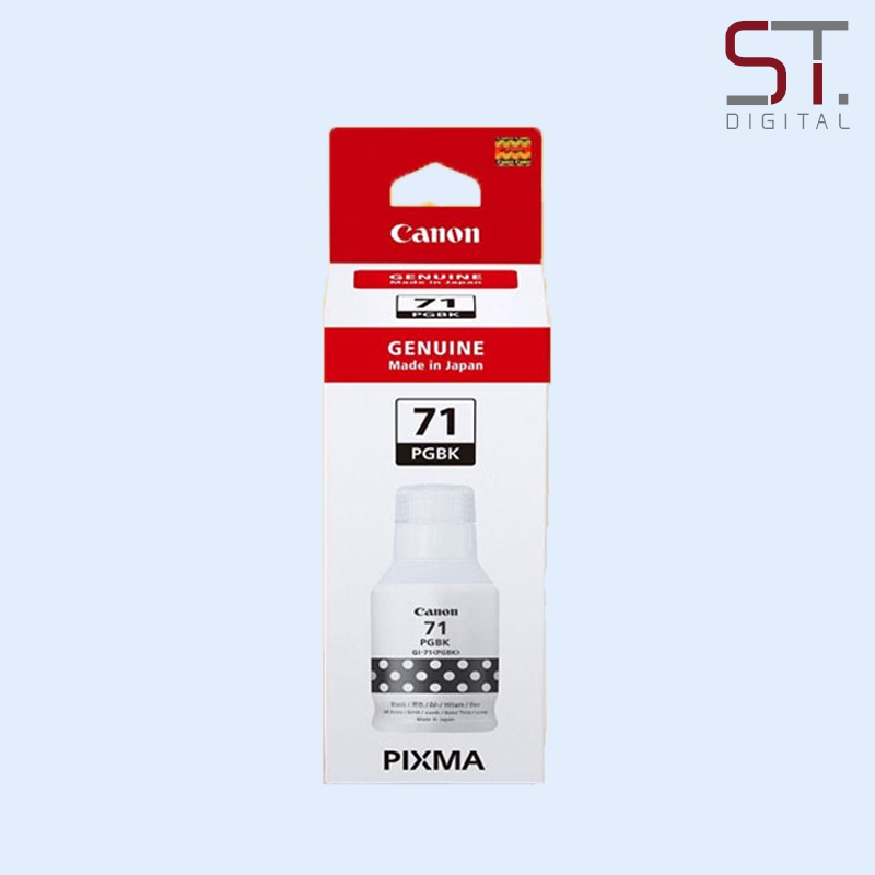 Canon 71 Pigment Black Cyan Magenta Yellow Ink Bottles for Canon PIXMA ...