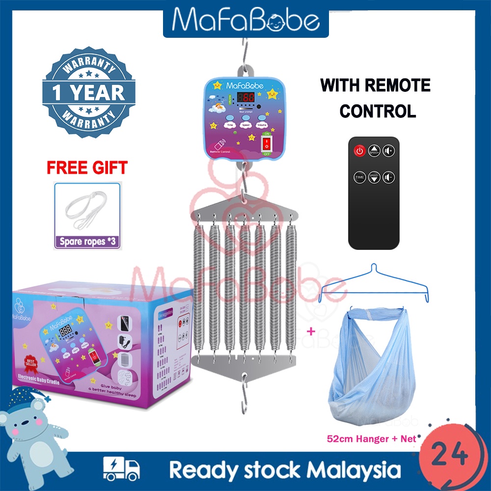 Mafababe Electric Baby Cradle Automatic Spring Electric Baby Cradle ...