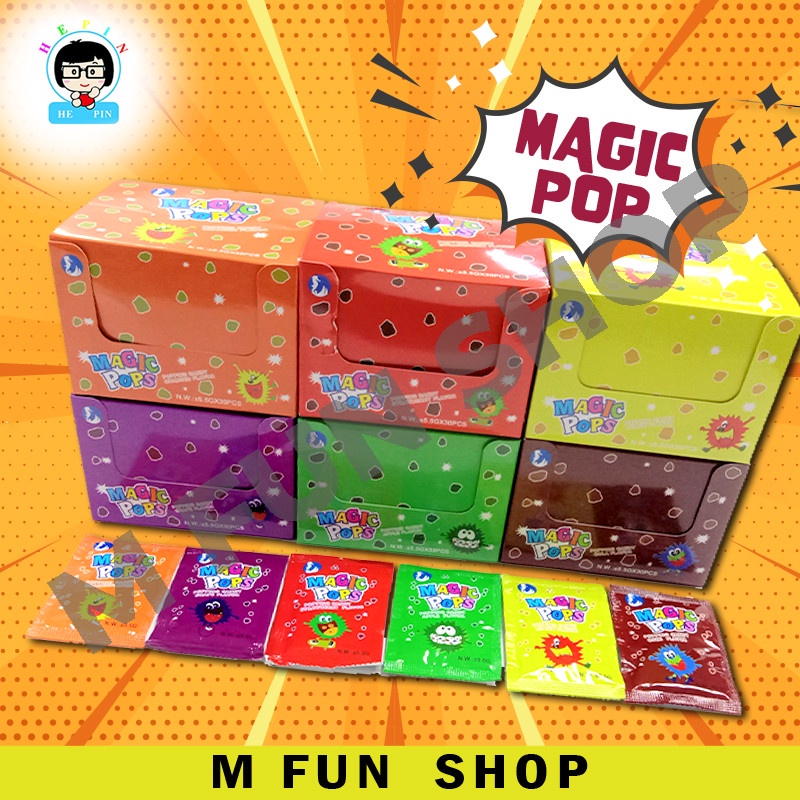 Seahorse 30Pcs Popping Candy Magic Pops Popping Candy Mix Flavor (±5.5g ...