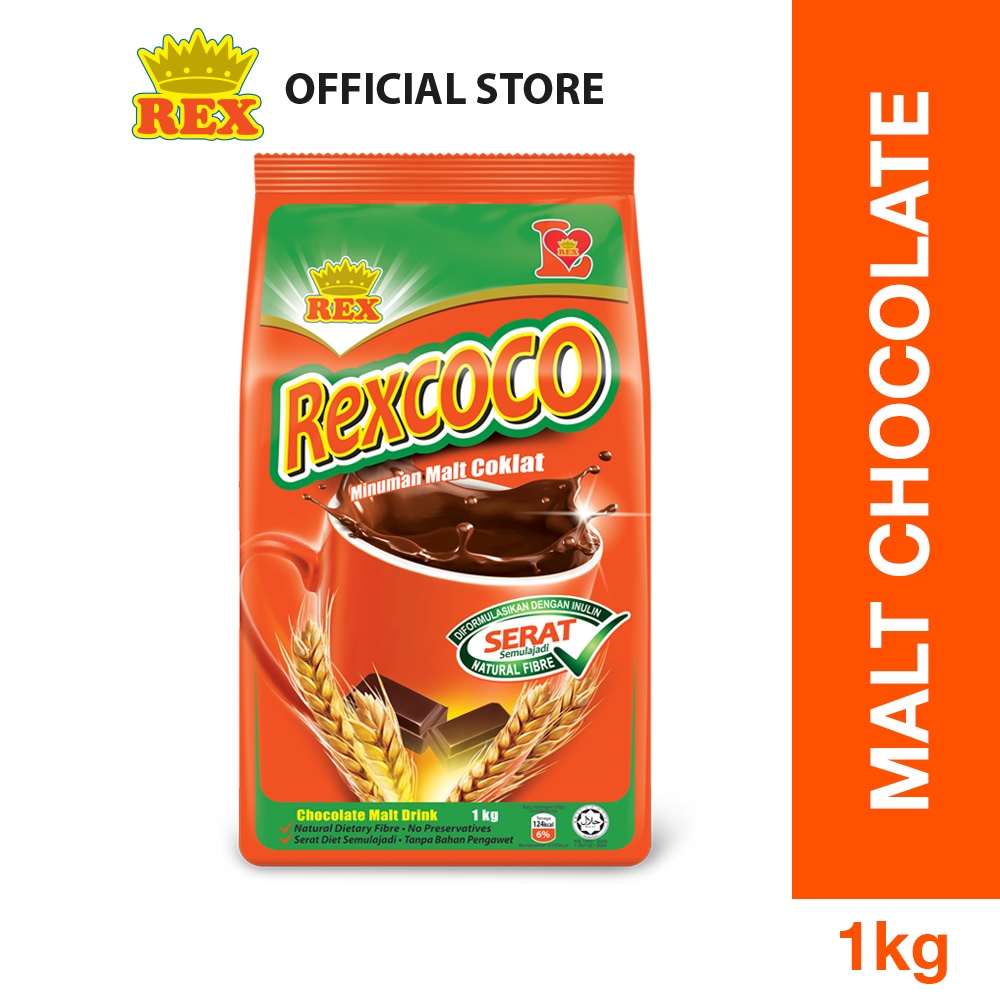 Rexcoco Chocolate Malt Premix Powder with Inulin (1kg) | Shopee Singapore