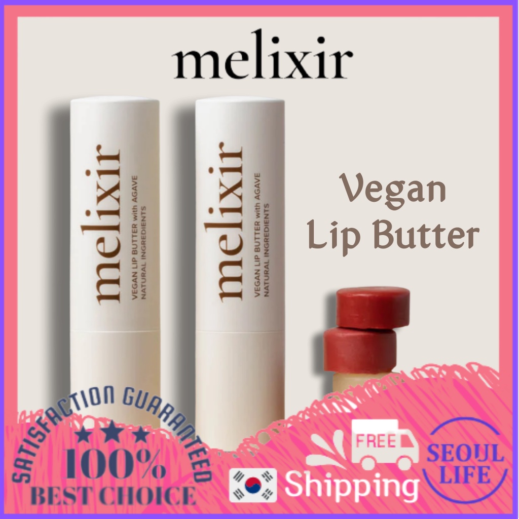 MELIXIR Vegan Lip Butter 3.9g New 18Colors Melixir Lip Balm | Shopee ...