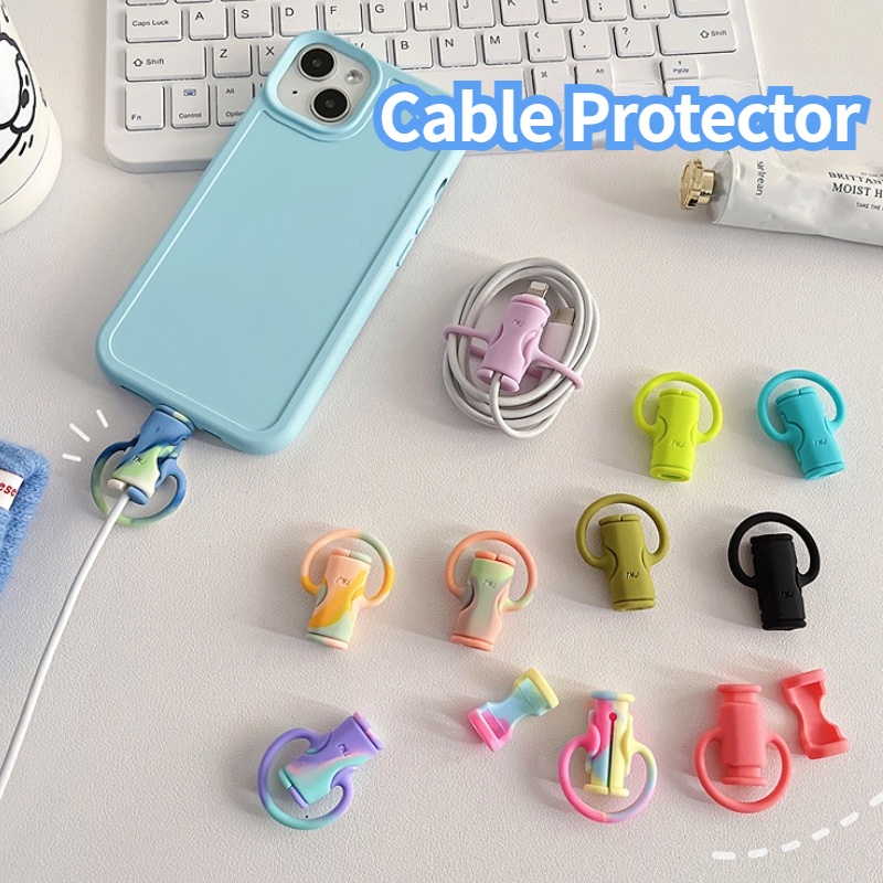 Cable Protector Silicone Bobbin Winder Wire Cord Organizer Cover for ...