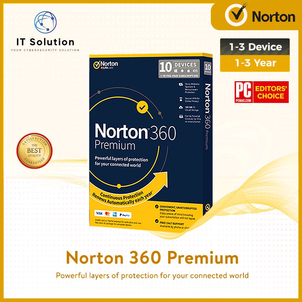 Genuine Norton 360 Premium Antivirus -- Latest Version | Shopee Singapore