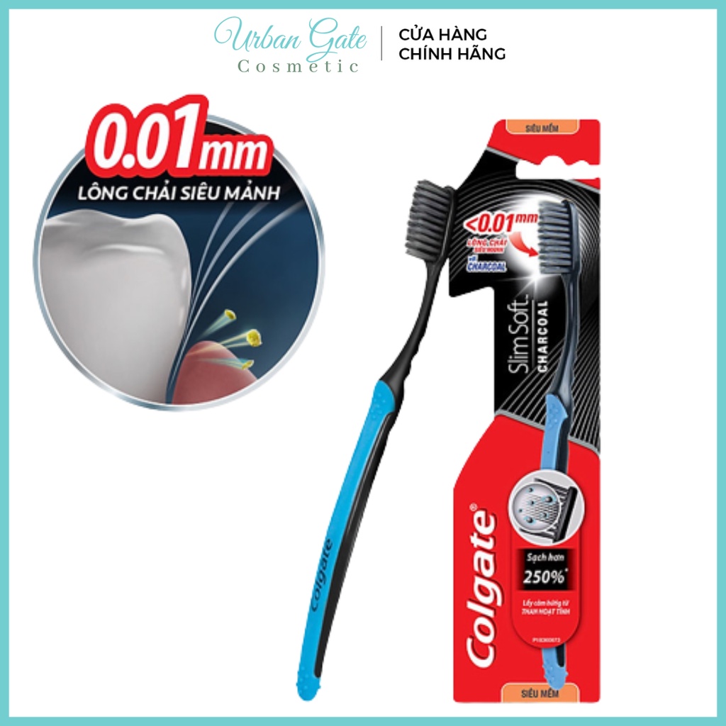 Colgate Slim Soft Charcoal Toothbrush (Black Bristle) | Shopee Singapore
