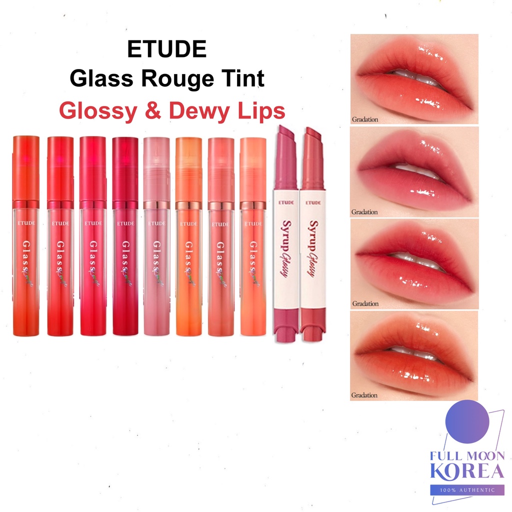 [Etude House] Glass Rouge Tint/ Syrup Glossy Balm / Lip Stick / Lip ...