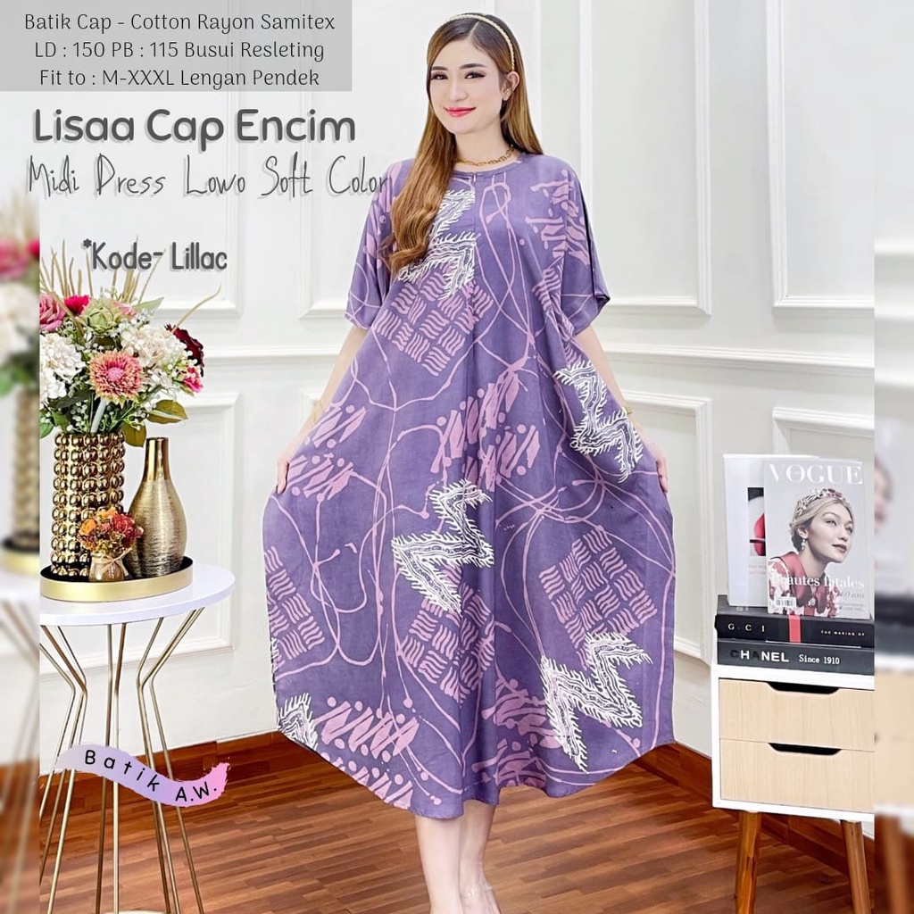 Contemporary Daster - Lisaa Dres Midi Lowo Batik Cap Malama Encim Sof ...