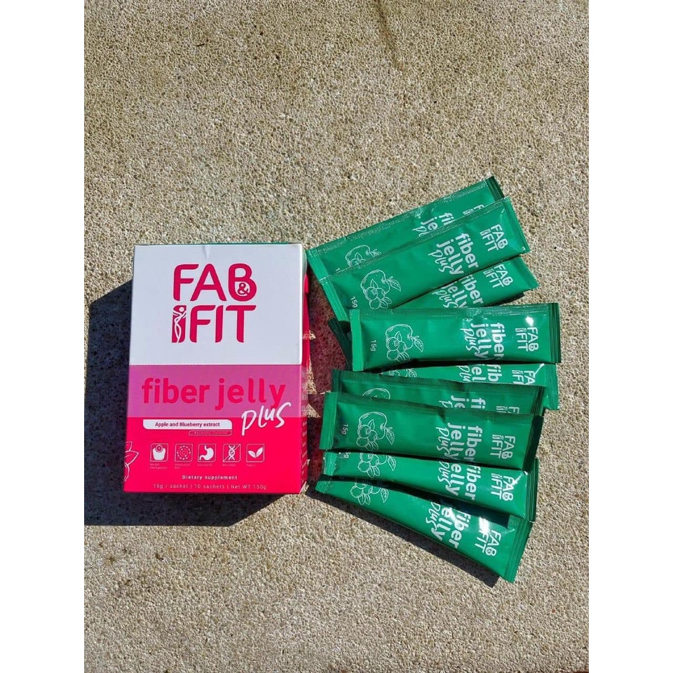 FAB AND FIT FIBER JELLY PLUS 10 sachets (IN STOCK) | Shopee Singapore
