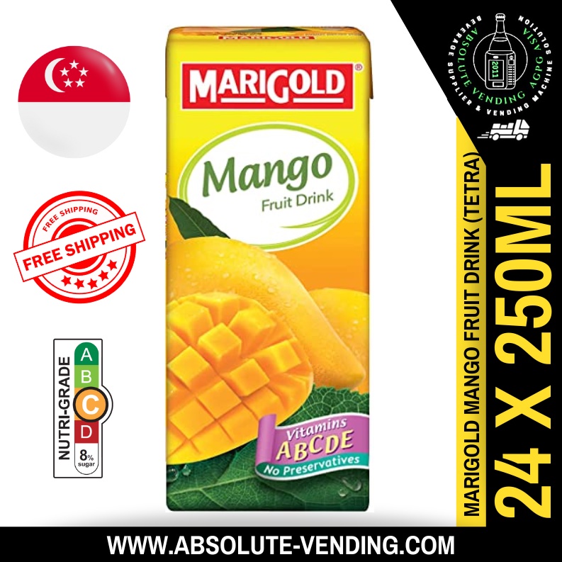 MARIGOLD Fruit Drink Mango 250ML X 24 (TETRA) | Shopee Singapore