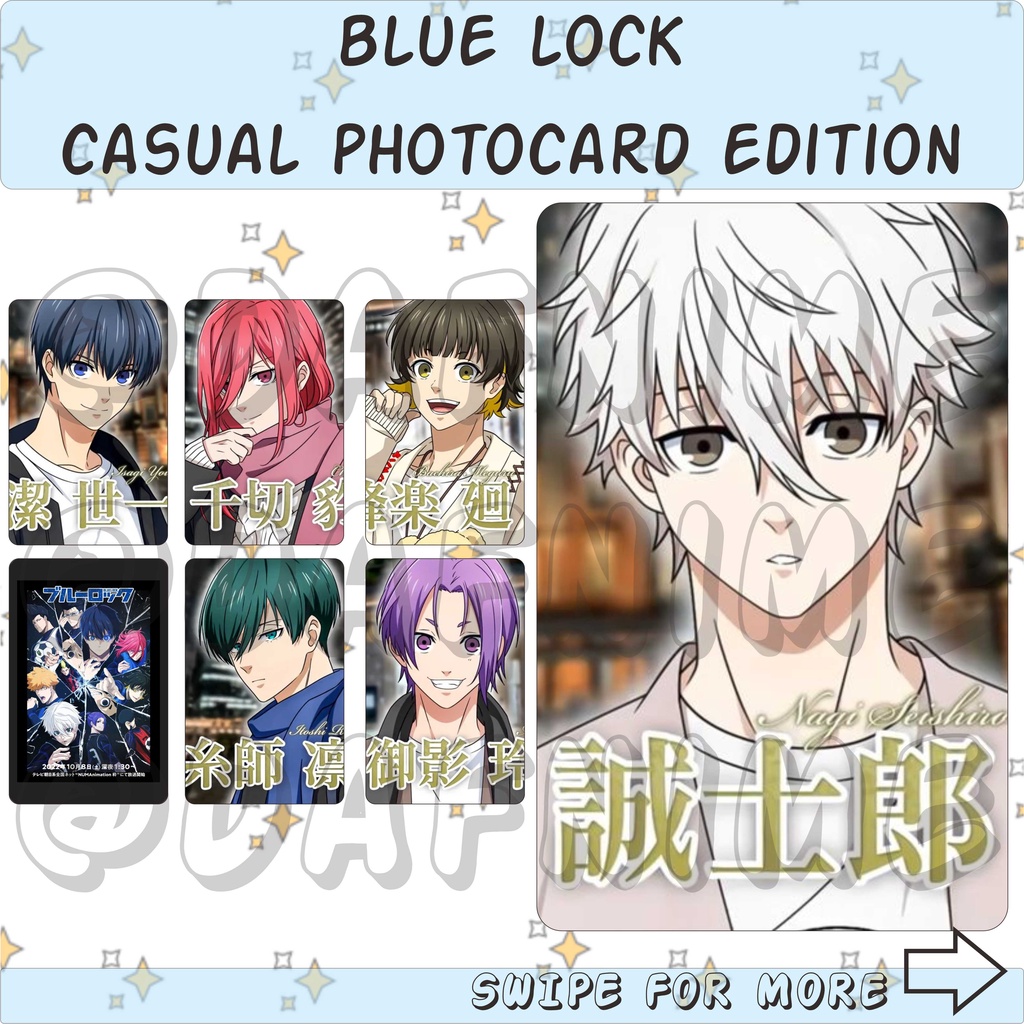 Blue LOCK CASUAL EDITION PHOTOCARD ANIME | Shopee Singapore