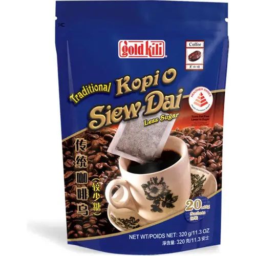 Gold Kili Traditional Kopi O Coffee Siew Dai 20 x 16g | Shopee Singapore