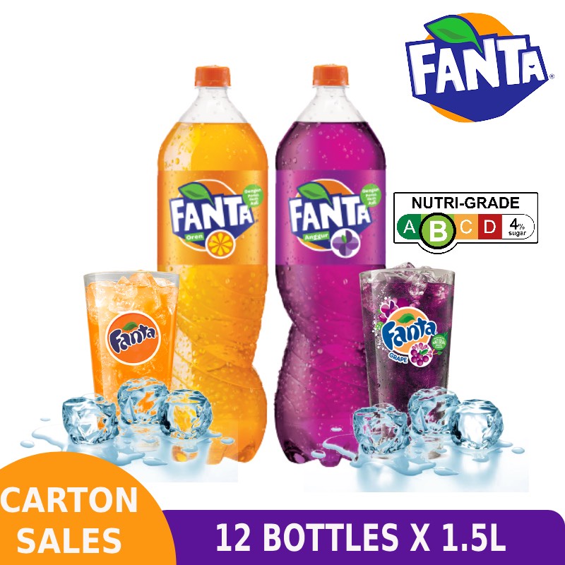 [Carton Sales] Assorted FANTA Drinks 1500ml x 12bottles | Shopee Singapore