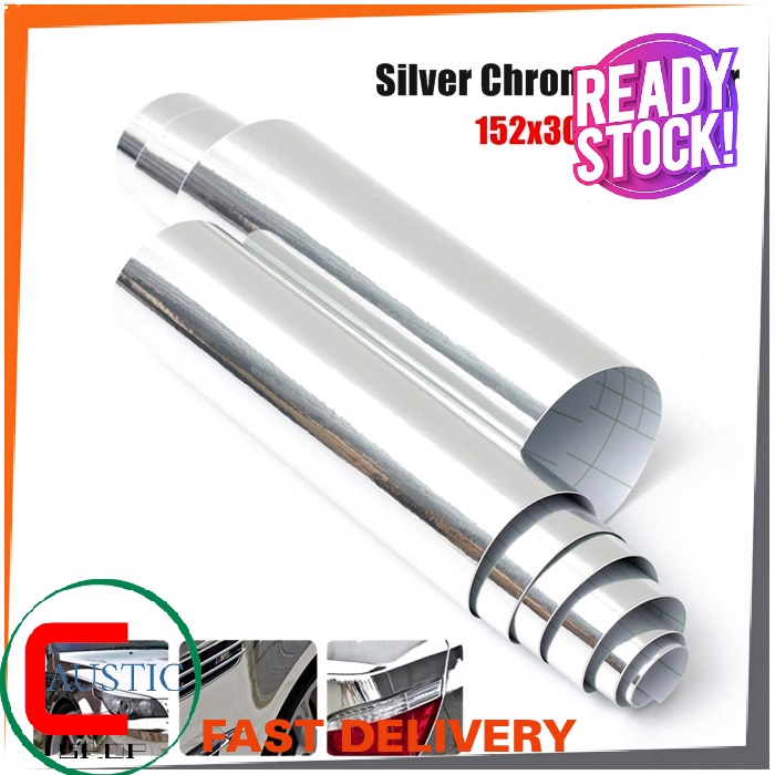 Silver Chrome Sticker Door Lining Glass Moulding Car Wrap Sticker ...