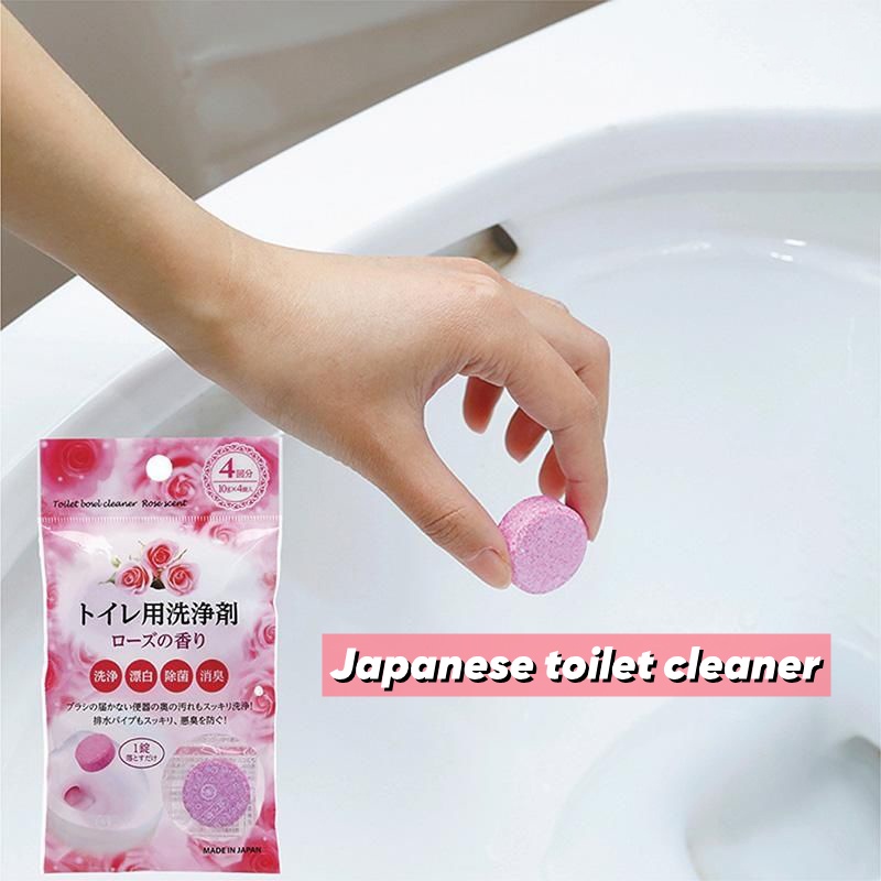 Japanese toilet cleaner, effervescent tablet cleaning block, toilet ...
