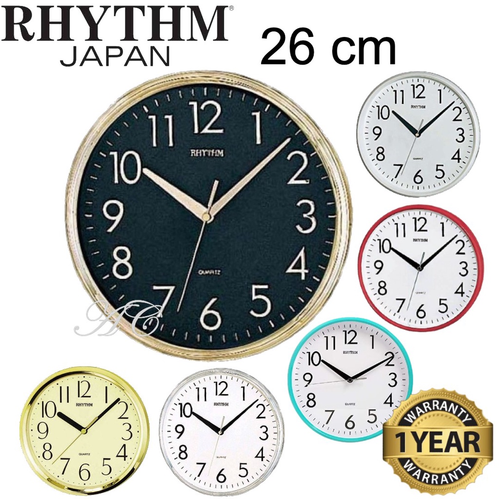 RHYTHM 3D Numeral Analogue Wall Clock (Jam Dinding) CMG716 RTCMG716 ...