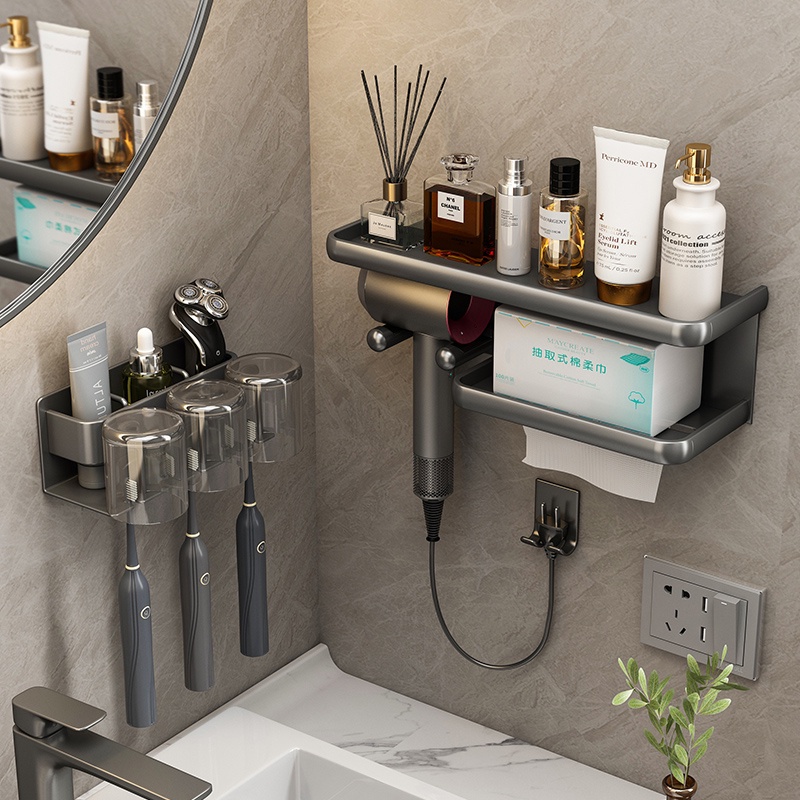 YUN JIE YA Toothbrush Holder Electric Toothbrush Holder Bathroom Rack ...