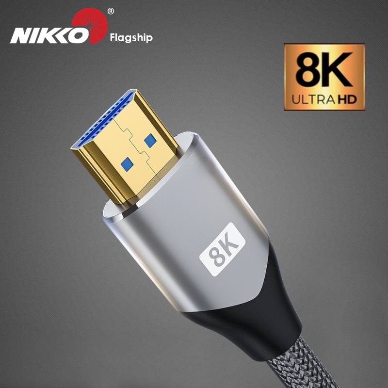 NikkoTech 8K 48Gbps High Speed HDMI 2.1 Cable 8K 4K 3D Dynamic HDR HiFi 2K 144Hz PS4 Splitter ...