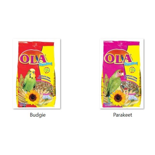 [Bundle of 2 packets] Ola Standard Complete Food for Budgerigars ...