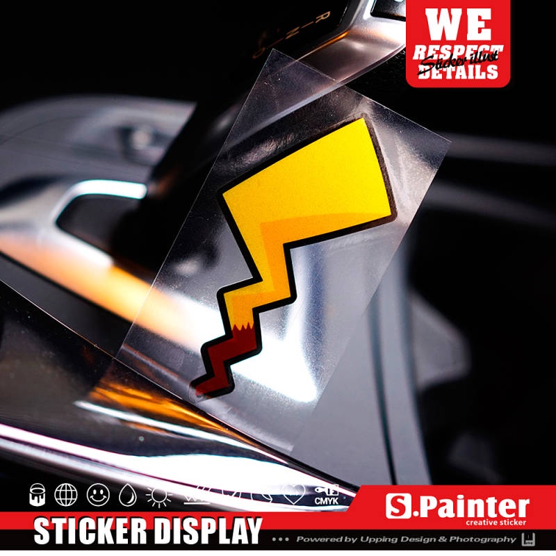 Automobile Sticker Bumper Stickers Paper Creative Pikachu Ear Sticker ...