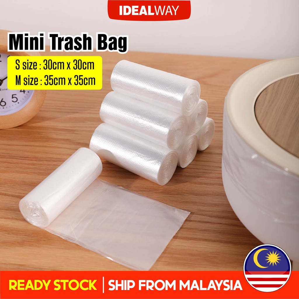 Idealway Mini Trash Bags Garbage Bag Disposable for Mini Dustbin ...