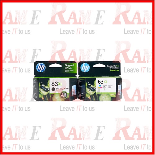 [ORIGINAL] HP 63 / 63XL Black Tri-color Ink Cartridge | Shopee Singapore