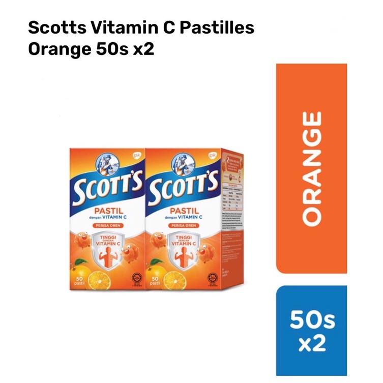 [Bundle of 2] SCOTT'S Vitamin C Pastilles 2 x 100g (50S) | Shopee Singapore