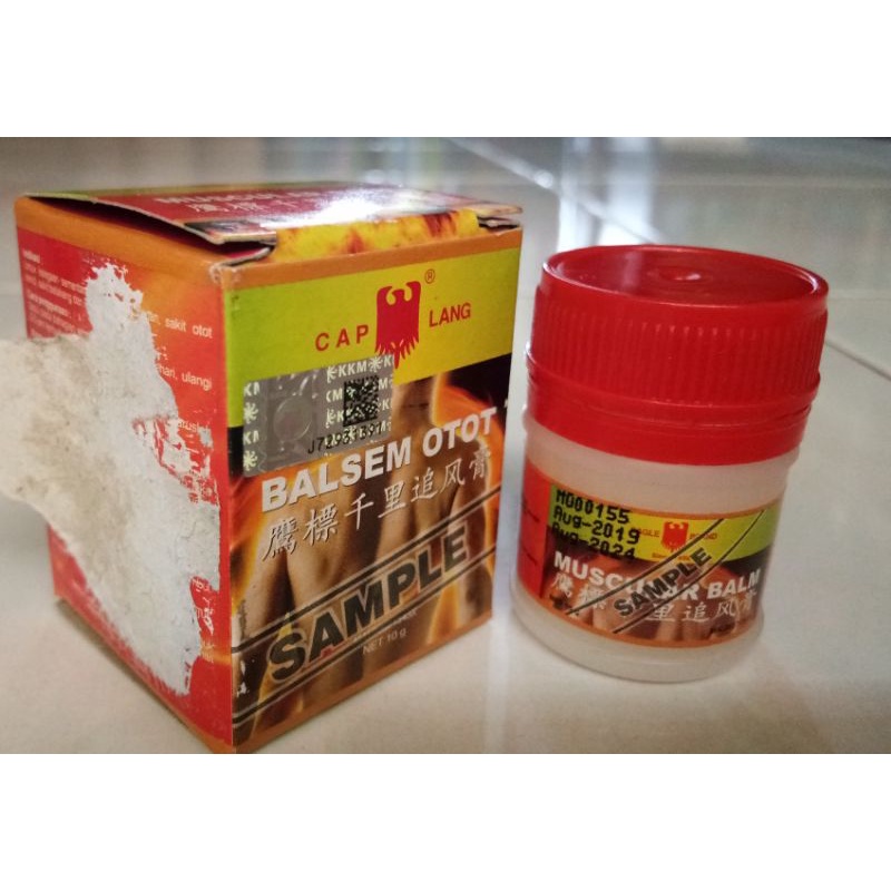 [SAMPLE PACK] CAP LANG EAGLE/MUSCULAR BALM BALSEM OTOT 10G | Shopee ...