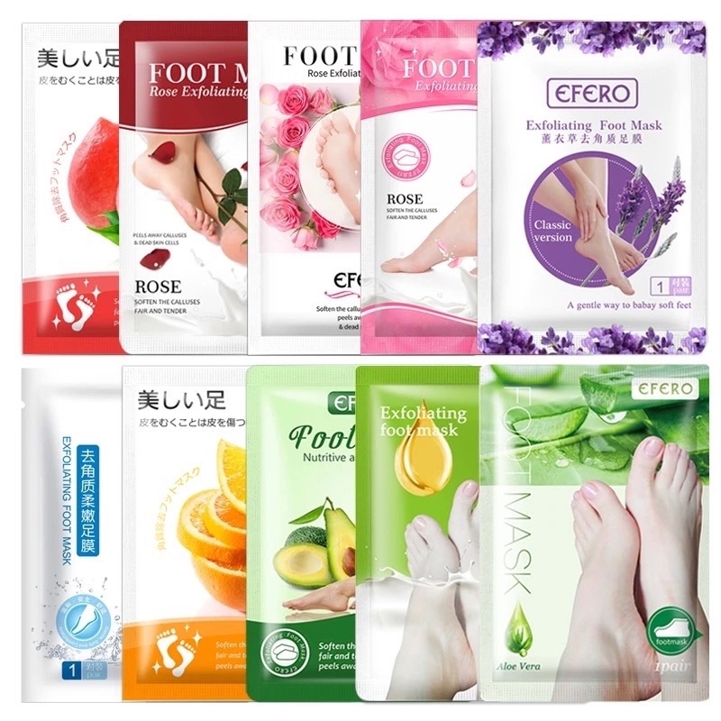 [SG 🇸🇬] 1 PAIR Organic Foot Mask Peel Nourishing Foot Skin Care Peeling ...