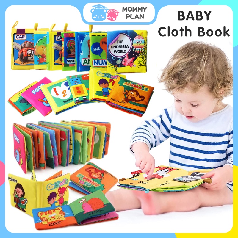 Kids Soft Cloth Baby Book Educational Children Fabric Reading Learning ...
