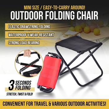 4 Foldable Stool Field Chair Small Folding Portable Outdoor Chair ...