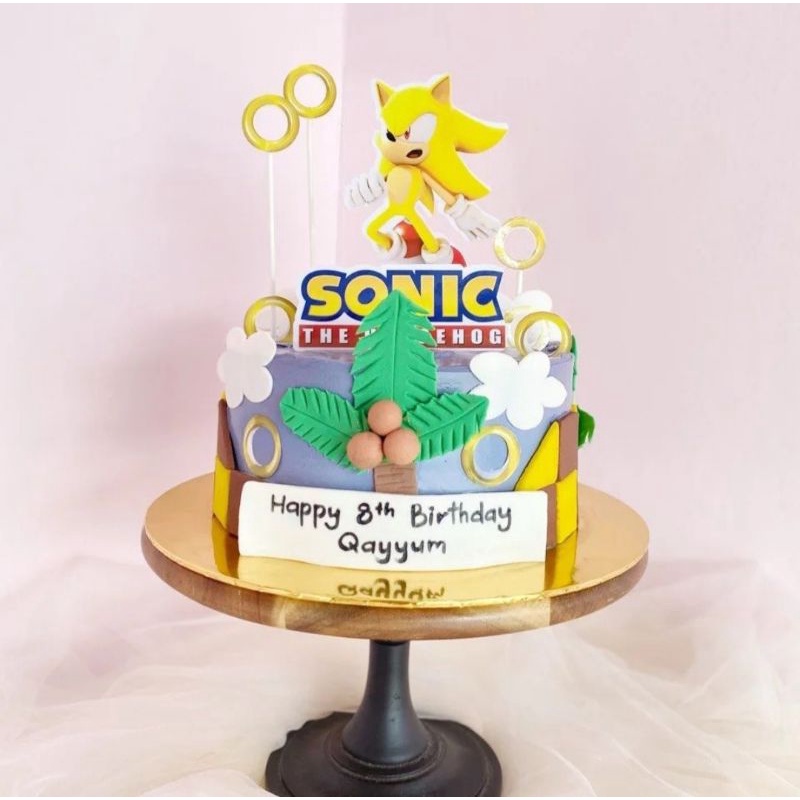 Sonic Gold Cake topper Supersonic | Shopee Singapore