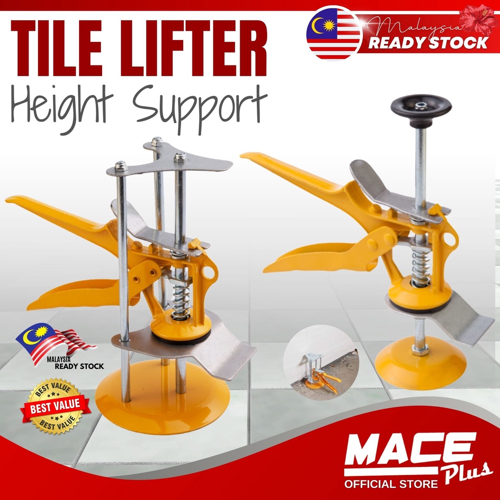 Heavy Duty 3 / 1 Pole Tile Lifter Height Support Wall Glass Tiles ...