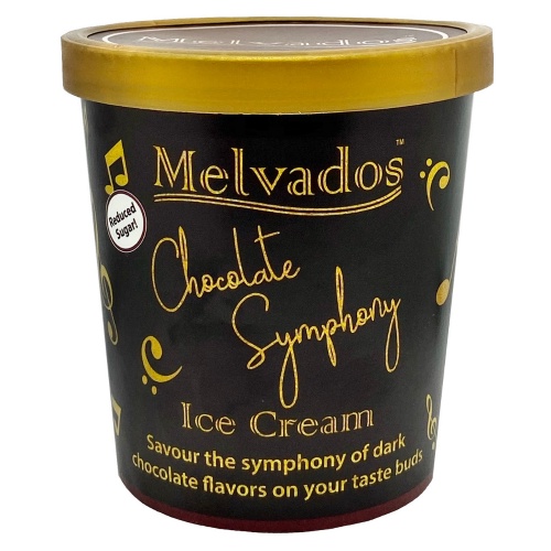 Melvados - [Reduced Sugar] Chocolate Symphony Ice Cream 470ml (Halal ...