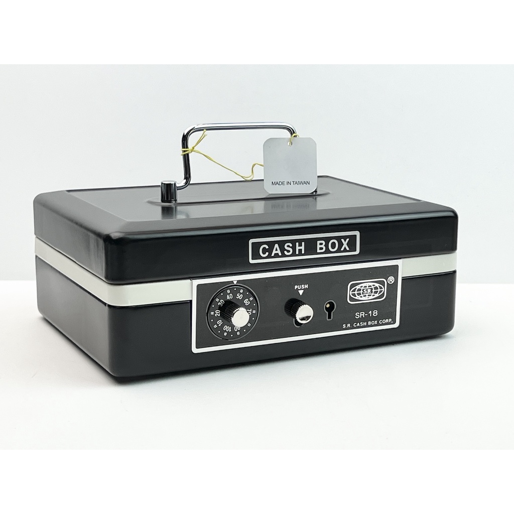 Cash Box SR-18 ( BLACK ) with Removable Tray and Secure Key Lock ...