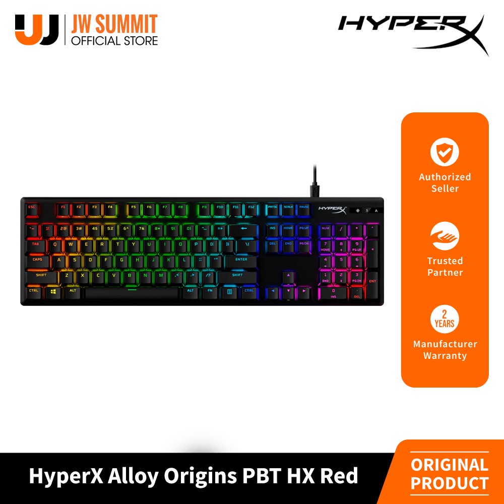 HyperX Alloy Origins Wired RGB Mechanical Gaming Keyboard - HX Red ...