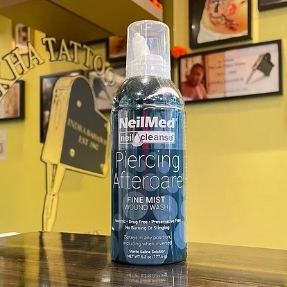 NEILMED Piercing Spray 177.6g Gurkha Tattoo Family. | Shopee Singapore