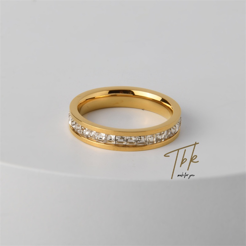 [Value Choice]TBK 18K Gold Cubic Zirconia Wedding Engagement Ring for ...