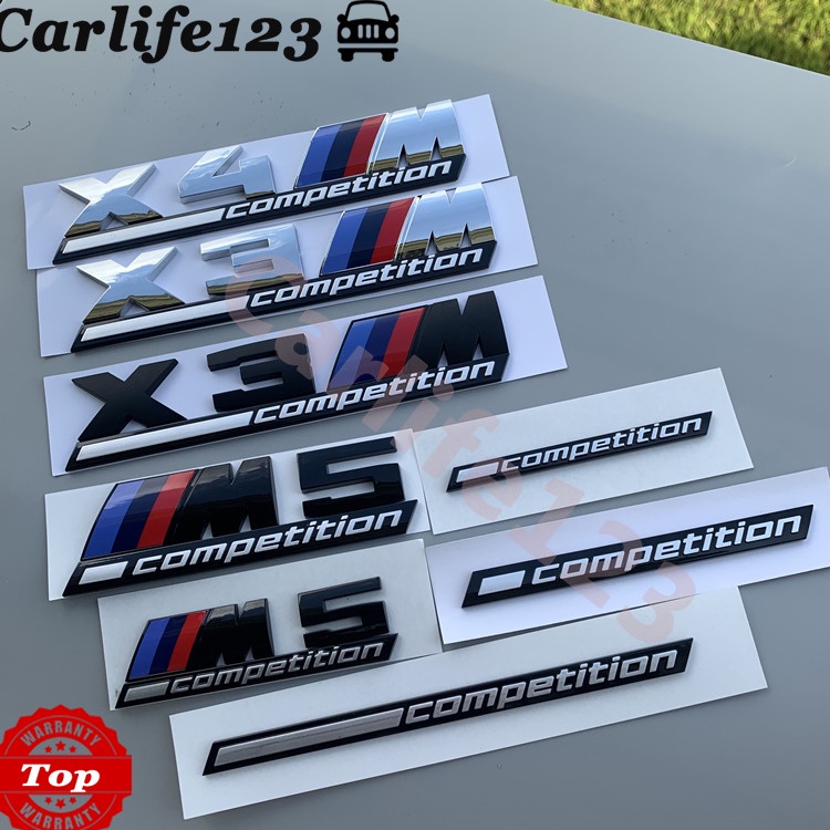 BMW 3 series 5 series M2 M3 M5 X1 X2 X5 X6 X3M X5M X7M Competition Logo ...