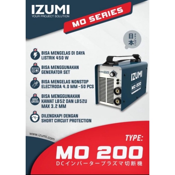 MESIN Izumi MO 200 TRAVO WELDING/ INVERTER WELDING Machine DC ARC WELDING 200A | Shopee Singapore