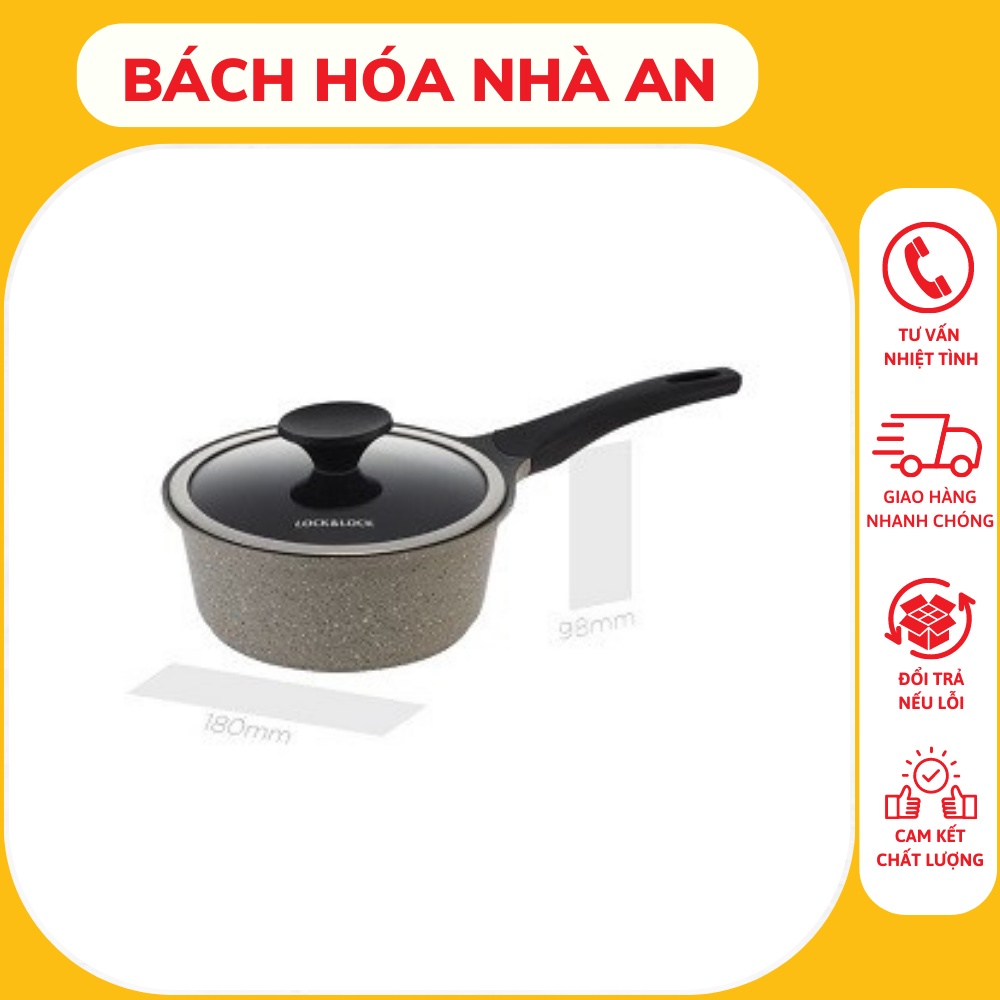 LOCK & LOCK Lock Stone LCA6181D 18cm 1-handle pot (For induction cooker ...