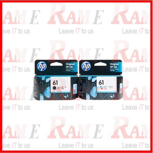 [ORIGINAL] HP 61 / 61XL Black Tri-color Ink Cartridge | Shopee Singapore