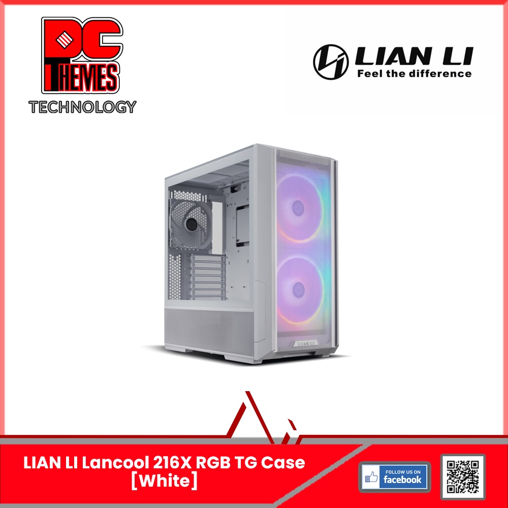 LIAN LI Lancool 216X RGB TG Case [White] | Shopee Singapore